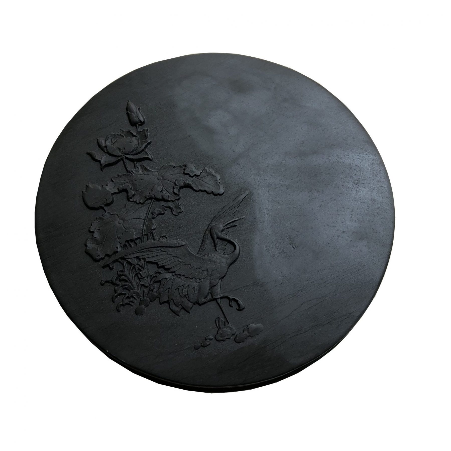 Fine Luo Wen Inkstone Carved with Crane and Lotus 5 inches - de $78.83 ...